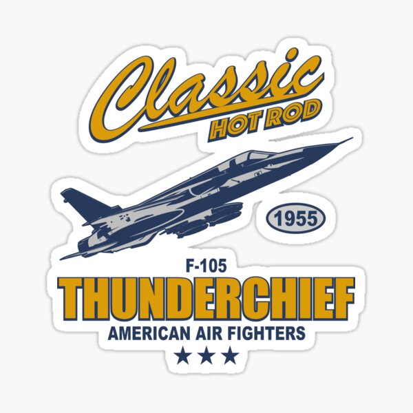 "F-105 Thunderchief" Sticker for Sale by StrongVlad | Redbubble