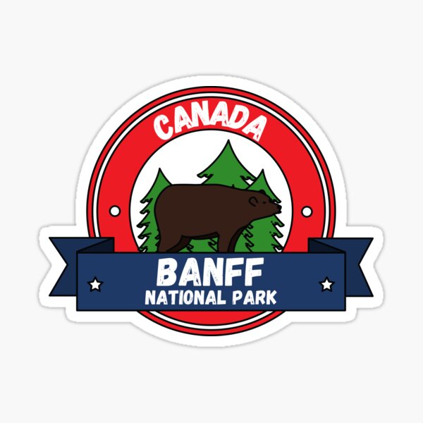 "banff national park canada" Sticker for Sale by Original1977 | Redbubble