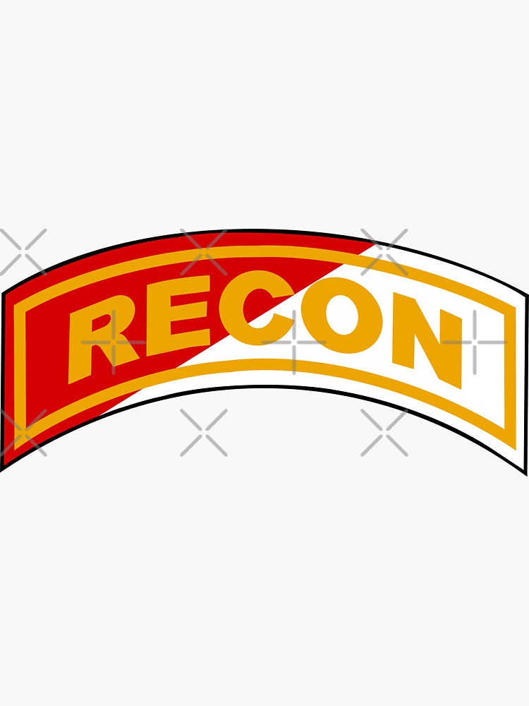 "Recon Tab - Cav Scout colors" Sticker for Sale by SoupSandwitch ...