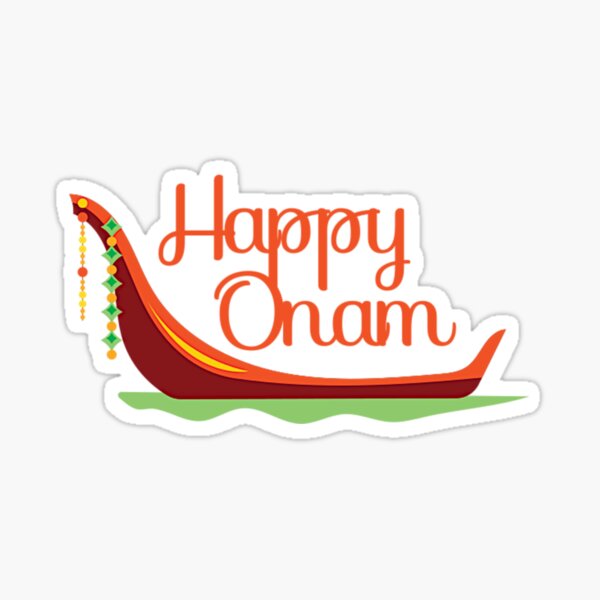 "Happy Onam Boat" Sticker for Sale by HolidayBug | Redbubble