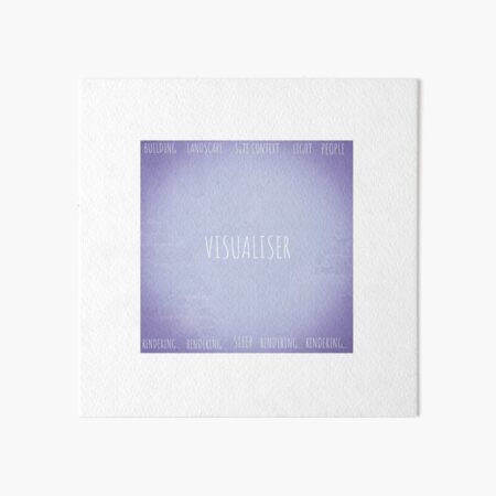 "Cute architect's visualiser essentials purple version! " Art Board ...