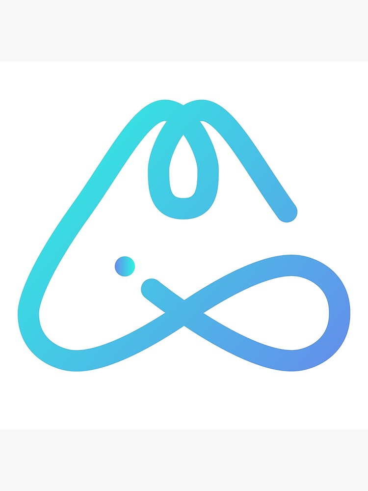 "A alphabet tech logo" Art Print by MUF--Artist | Redbubble