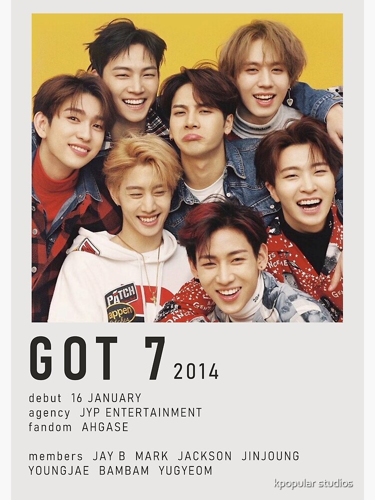 "GOT7 Alternate minimalist poster" Poster for Sale by Kpopularstudios ...