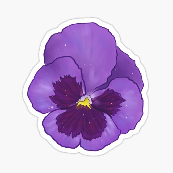 "violet" Sticker for Sale by Wieskunde | Redbubble