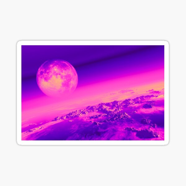 "Pink Space" Sticker for Sale by cucumber-guru | Redbubble