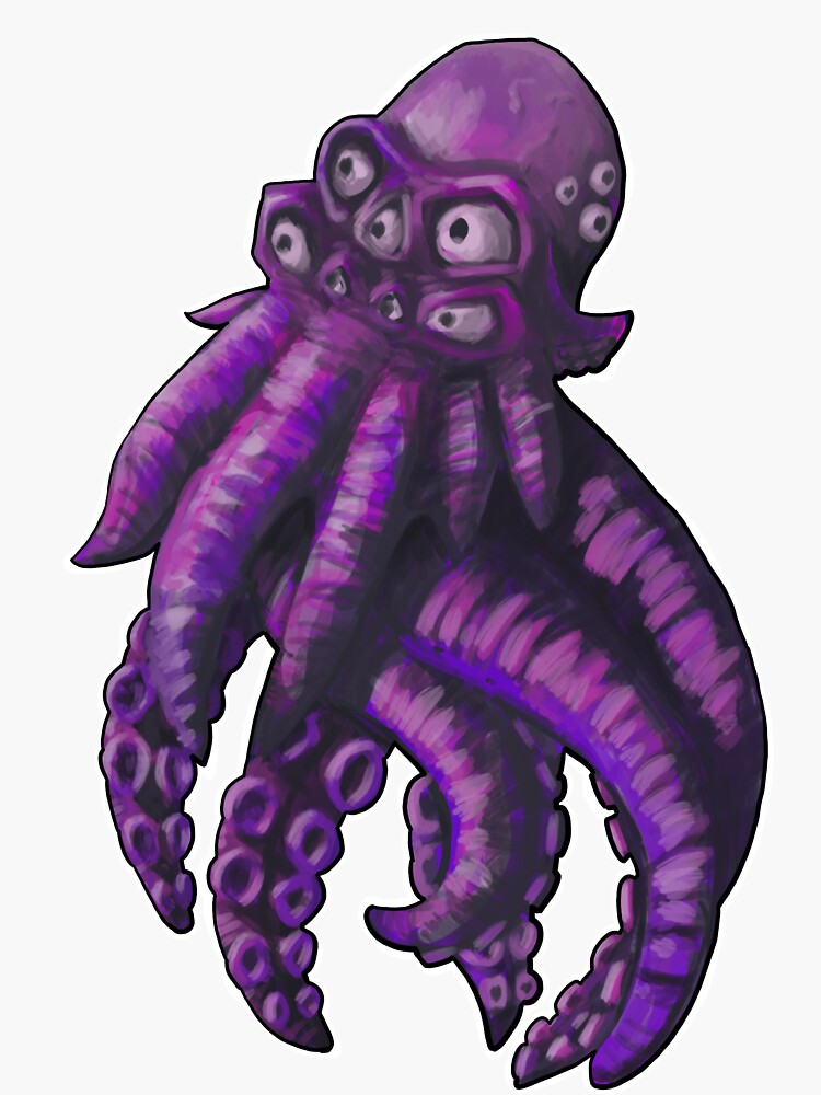 "Cute Tentacle Monster" Sticker by theZcreations | Redbubble