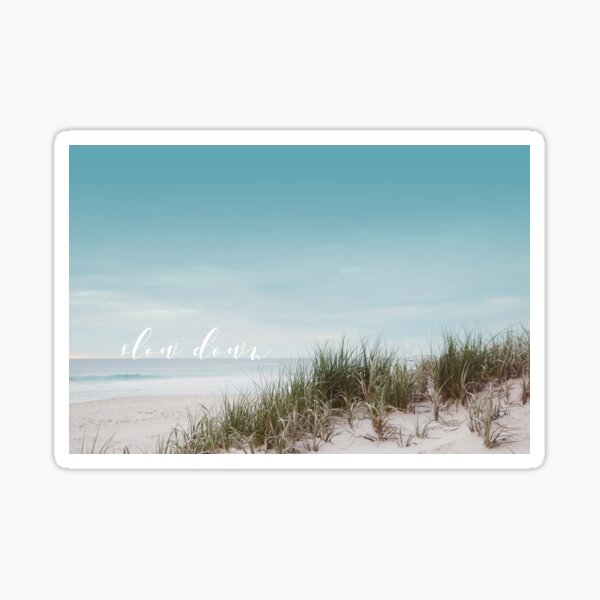 "Slow Down" Sticker by CarlyMarie | Redbubble