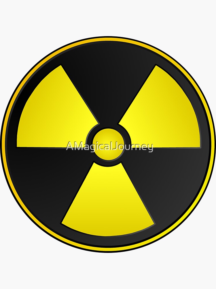 "Radioactive Fallout Symbol Geek" Sticker for Sale by AMagicalJourney ...