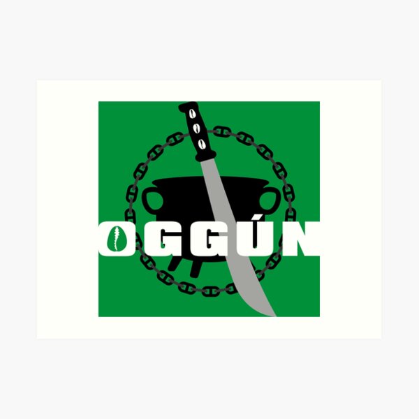 "Oggun warrior" Art Print for Sale by Stanneman | Redbubble