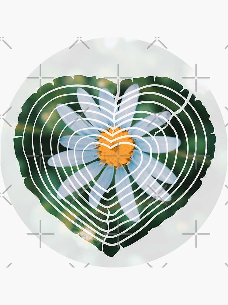 "Daisy Under Tree Shaped Heart" Sticker for Sale by jtechlimitless ...