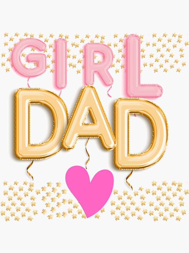 " Pink Girl dad." Sticker for Sale by Duetto | Redbubble
