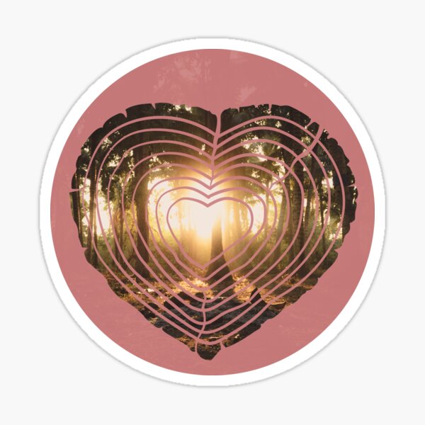 "Forest Under Tree Shaped Heart" Sticker for Sale by jtechlimitless ...