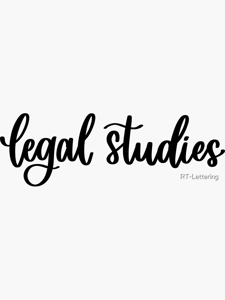 "Legal Studies - Folder/Binder " Sticker for Sale by RT-Lettering ...