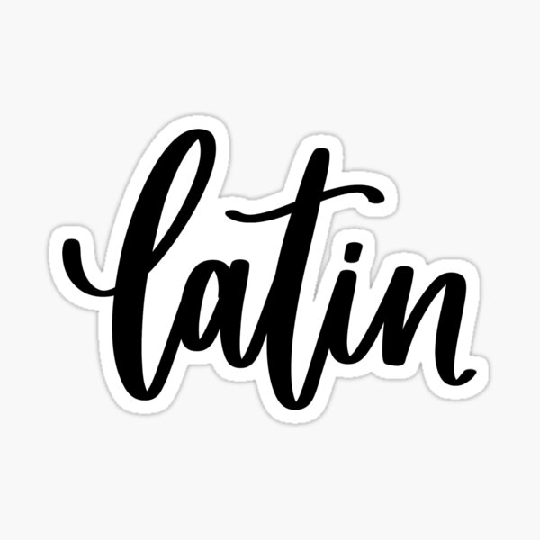 "Latin - Folder/Binder Sticker " Sticker for Sale by RT-Lettering ...