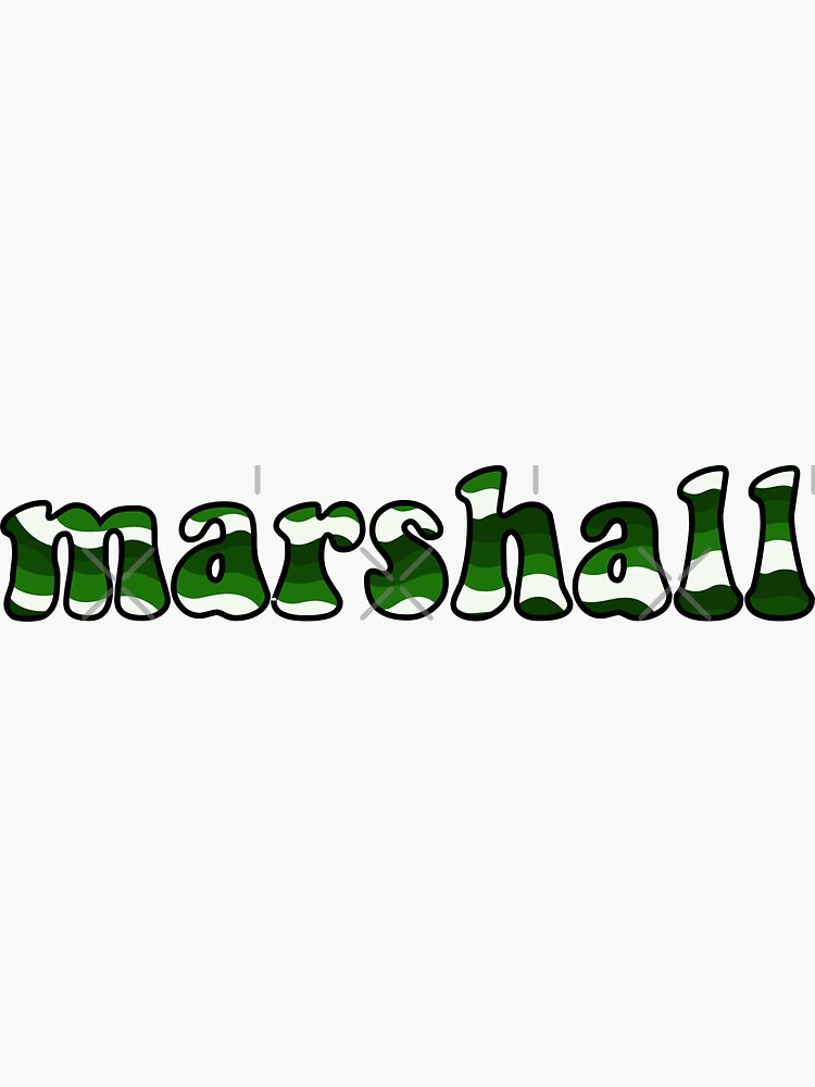 "Marshall " Sticker by maddiesiegel | Redbubble