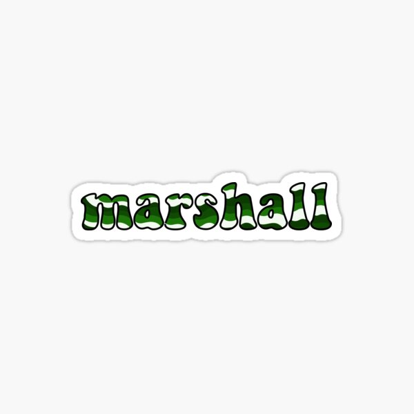 "Marshall " Sticker by maddiesiegel | Redbubble