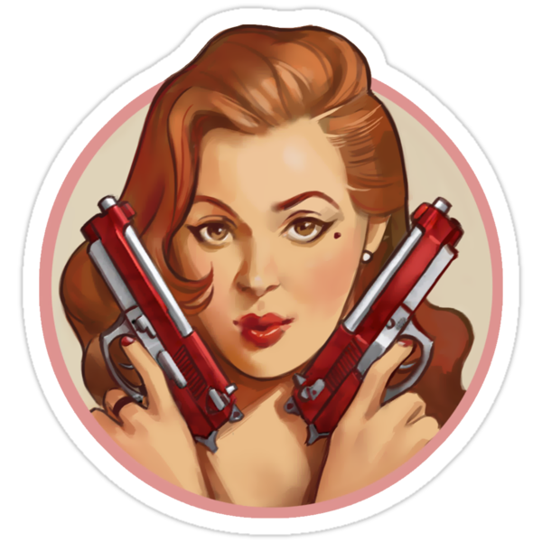 Marietta Csgo Pinup Sticker Von Y U Do Dis Redbubble