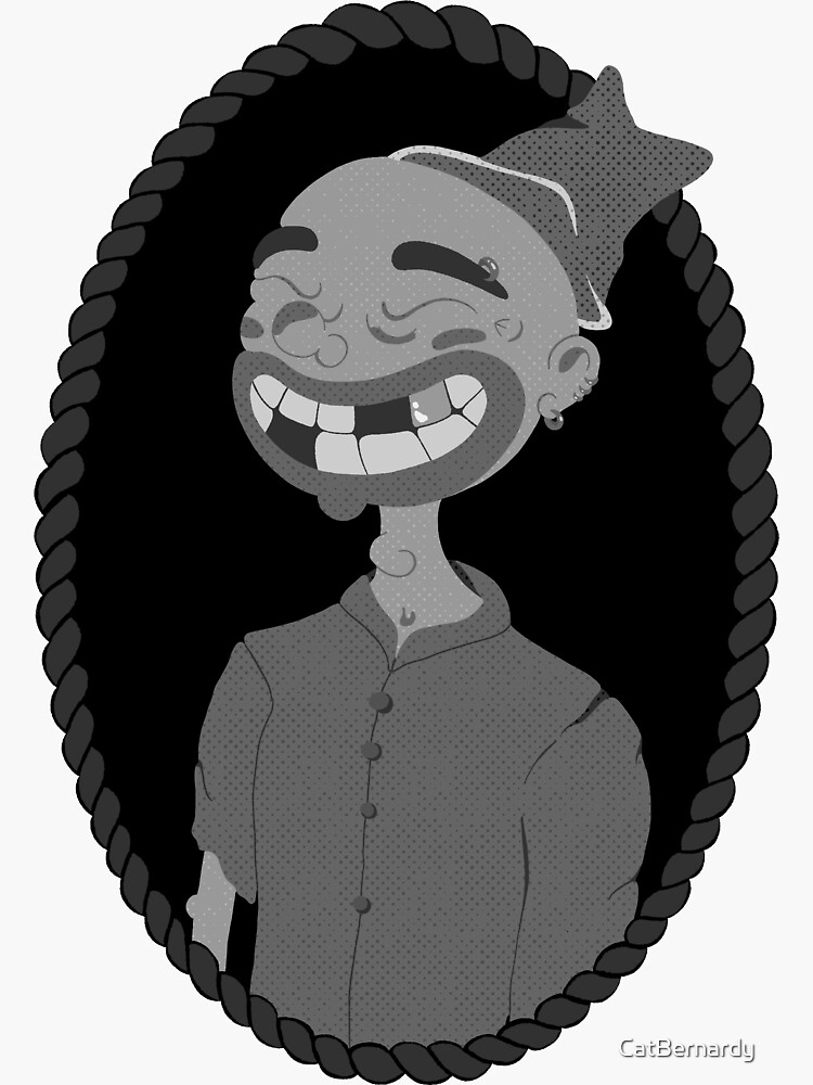 "Aye Aye Captain" Sticker for Sale by CatBernardy | Redbubble