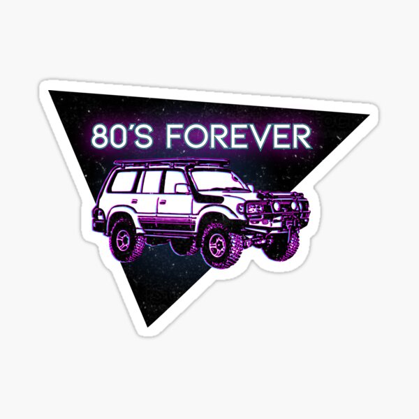 "Toyota Land Cruiser | 80s Forever" Sticker for Sale by arkantero ...