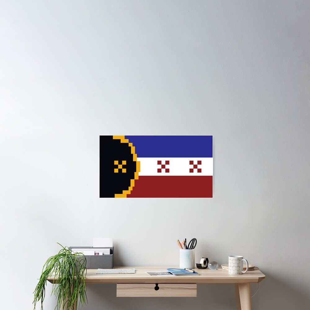 Póster «Dream SMP L'manberg Pixel Flag Guerra Dream Minecraft» de ...