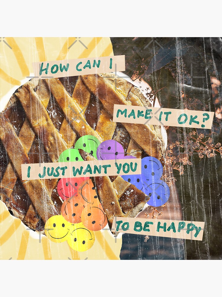 "how can i make it ok? // collage" Sticker for Sale by AloLevin | Redbubble
