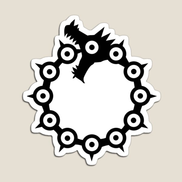 "7 deadly sins Meliodas The Dragon Sin of Wrath Tattoo Logo Anime Manga ...