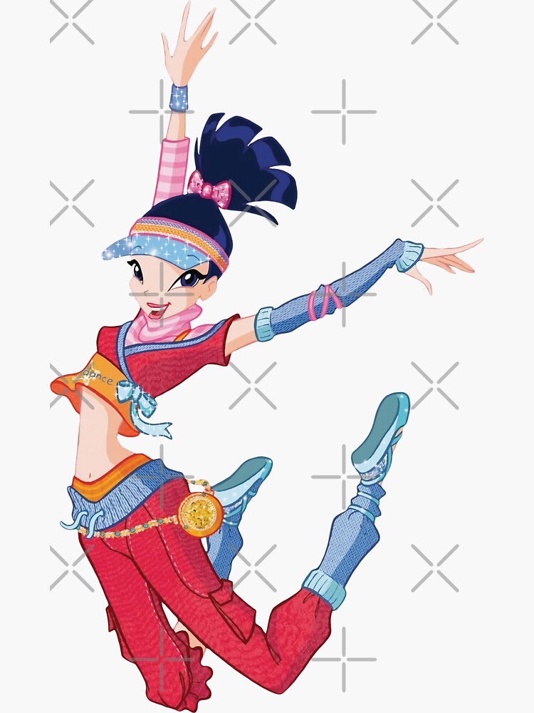 "Musa Dancing Winx Club" Sticker for Sale by milkyplanet | Redbubble