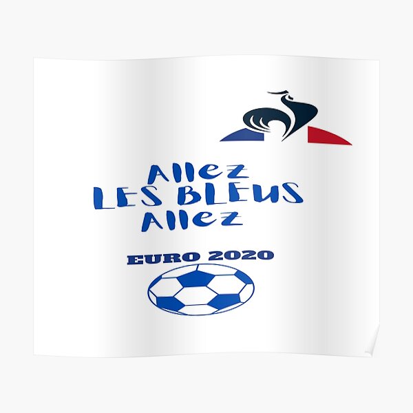 "Allez les bleus EURO" Poster for Sale by ShopfunnyArt | Redbubble