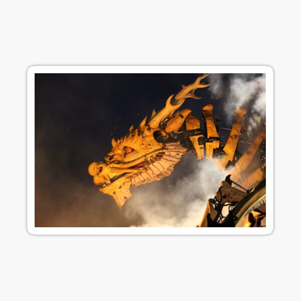 "Big yellow dragon" Sticker for Sale by A-Cool | Redbubble