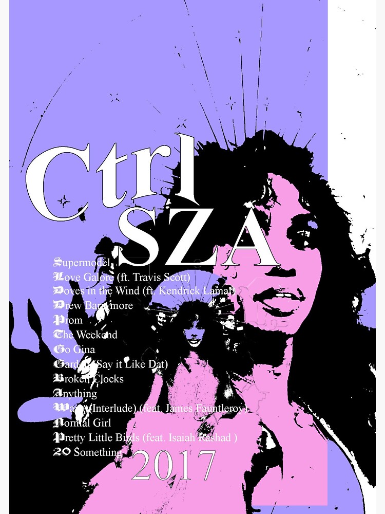 "Ctrl SZA poster" Sticker for Sale by Koezzy | Redbubble
