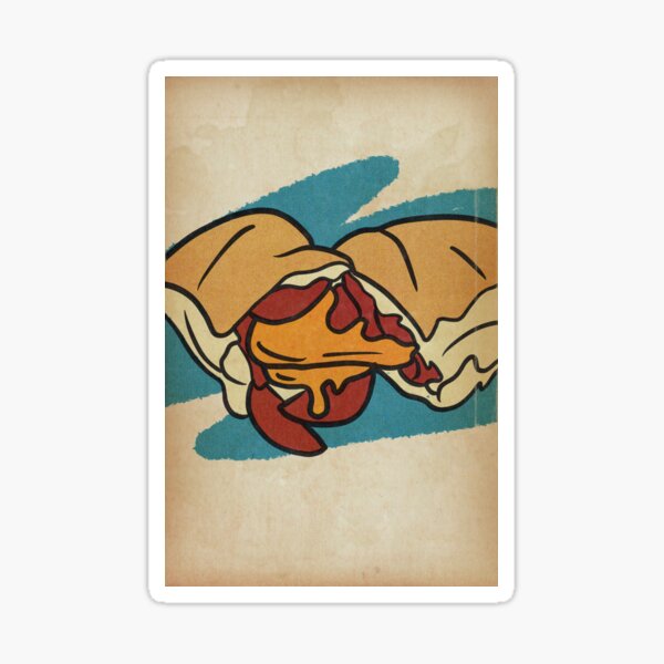 "Pepperoni Roll" Sticker for Sale by LoganElliottArt | Redbubble