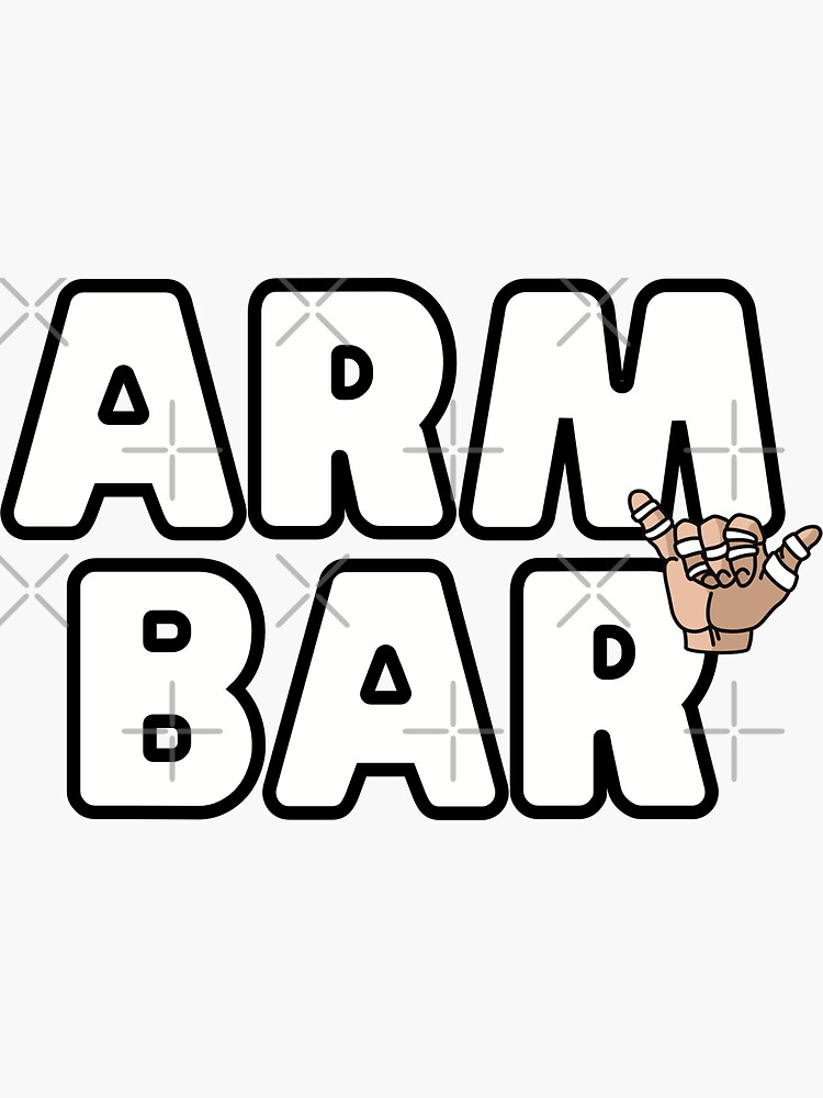 "Arm Bar Jiu Jitsu" Sticker for Sale by Polishthestone | Redbubble