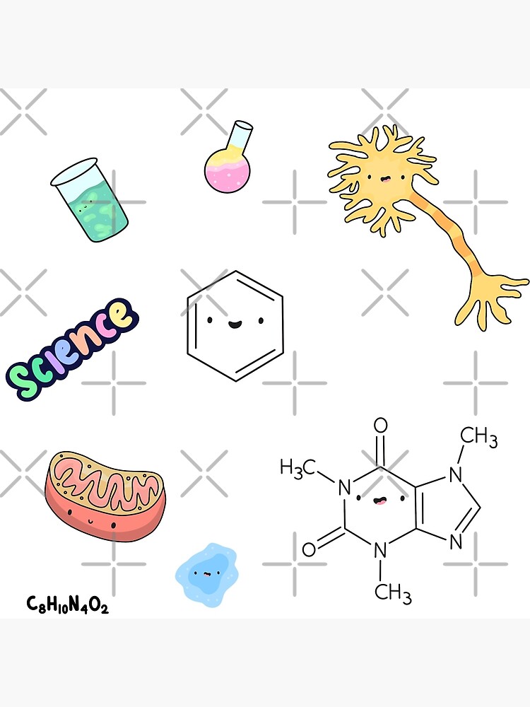 "Kawaii Science Pack " Poster for Sale by SofiaSava01 | Redbubble