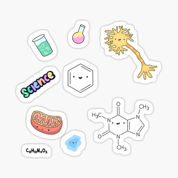"Kawaii Science Pack " Sticker for Sale by SofiaSava01 | Redbubble
