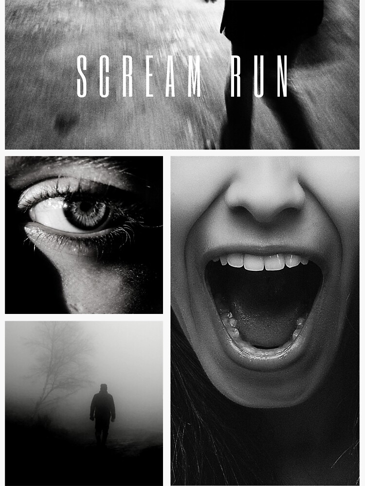 "SCREAM Run" Sticker for Sale by Downneees | Redbubble