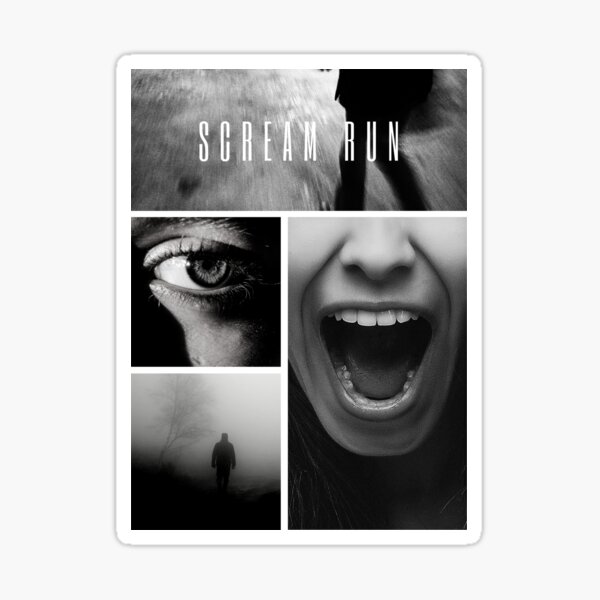 "SCREAM Run" Sticker for Sale by Downneees | Redbubble