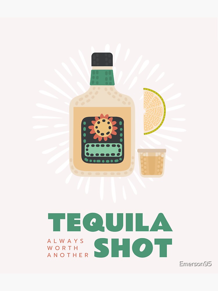 "Tequila shot" Sticker by Emerson95 | Redbubble