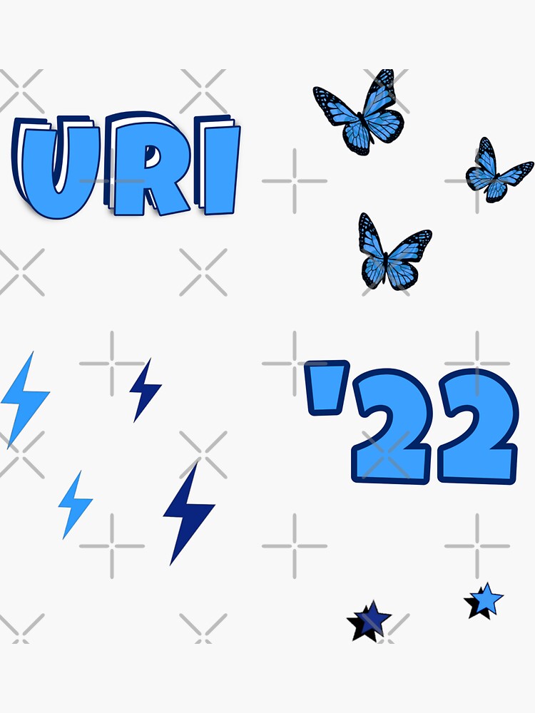 "URI Class of 2022 Sticker Pack" Sticker by brookeee101 | Redbubble