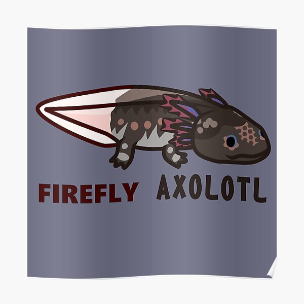 "Firefly axolotl" Poster by IMPULSEimpact | Redbubble