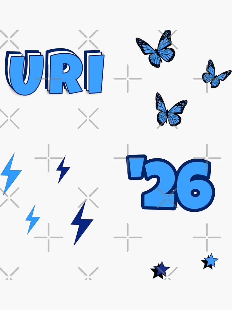 "URI Class of 2026 Sticker Pack" Sticker for Sale by brookeee101 ...