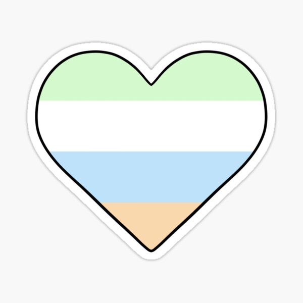 "Unlabeled Sexuality Pride (Heart Flag)" Sticker by sadnemophilist ...
