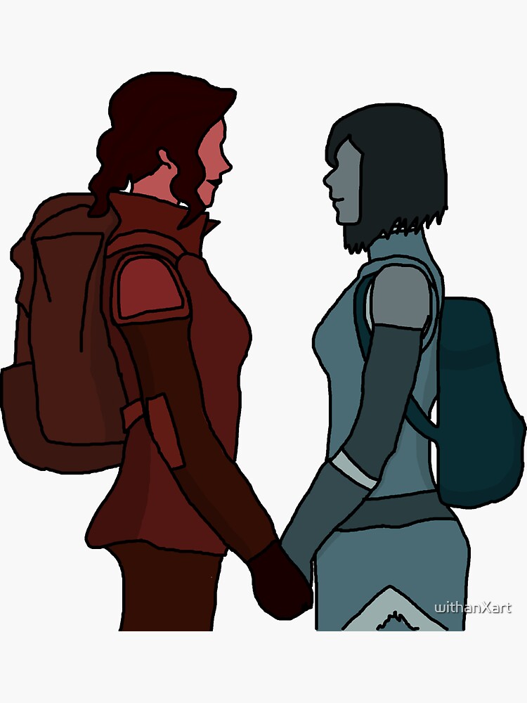 "Korrasami In Love" Sticker for Sale by withanXart | Redbubble