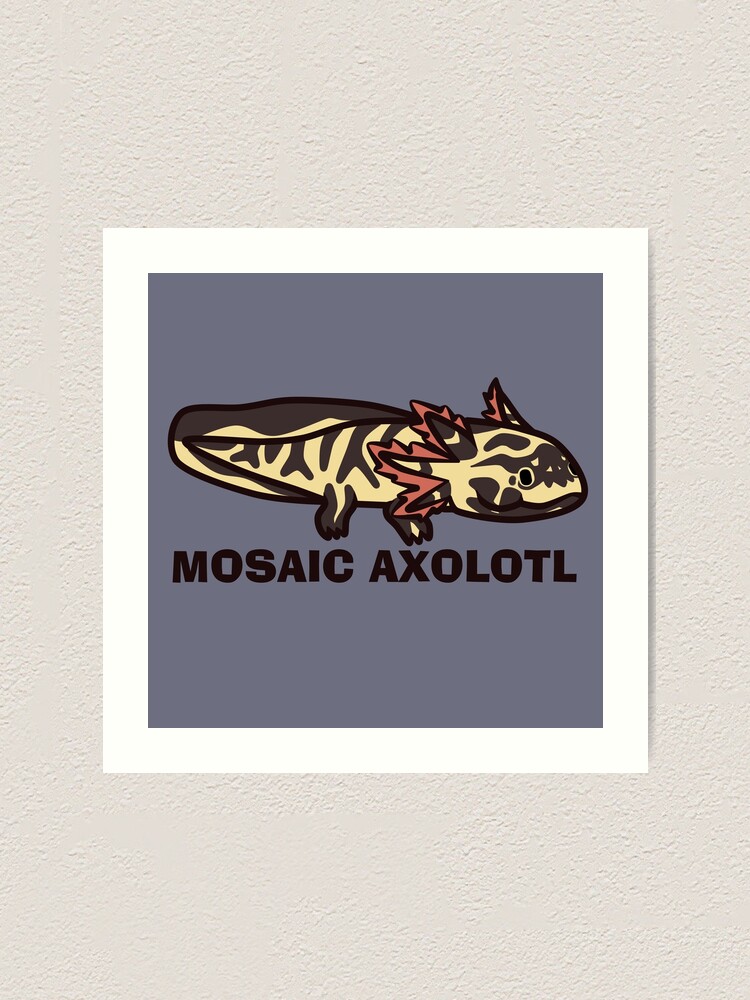 "mosaic axolotl" Art Print by IMPULSEimpact | Redbubble