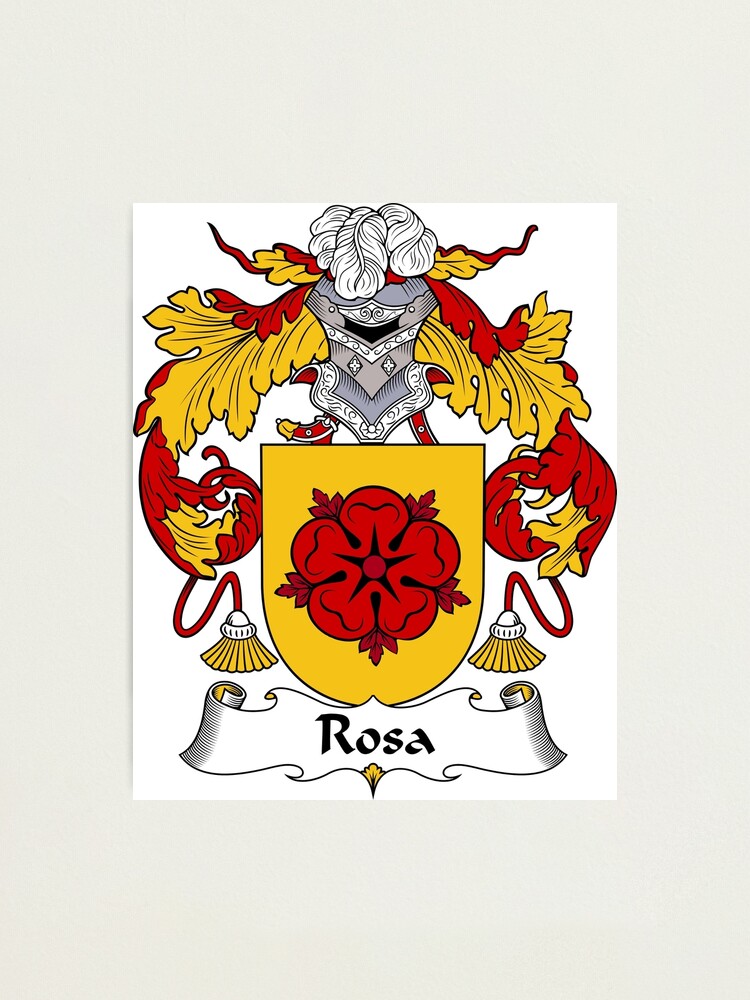 "Rosa Coat of Arms/Family Crest" Photographic Print for Sale by ...