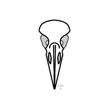 "Simple Raven Skull" Poster for Sale by DeStoya | Redbubble