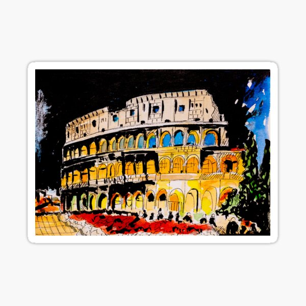 "Roman Colosseum" Sticker for Sale by mgerhold | Redbubble