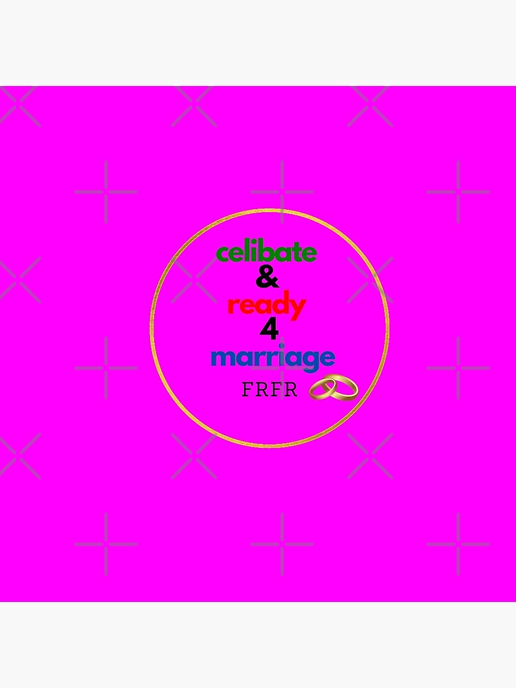 "Magenta ring of celibate & ready 4 marriage FRFR " Poster for Sale by ...