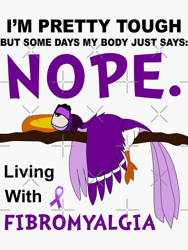 "Fibro Awareness" Sticker for Sale by russellsteve | Redbubble