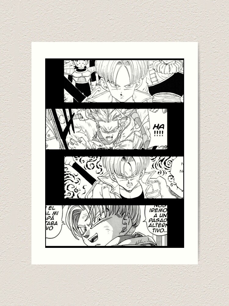 "Trunks Dragon Ball Doragon Boru Anime Manga Panel " Art Print for Sale ...