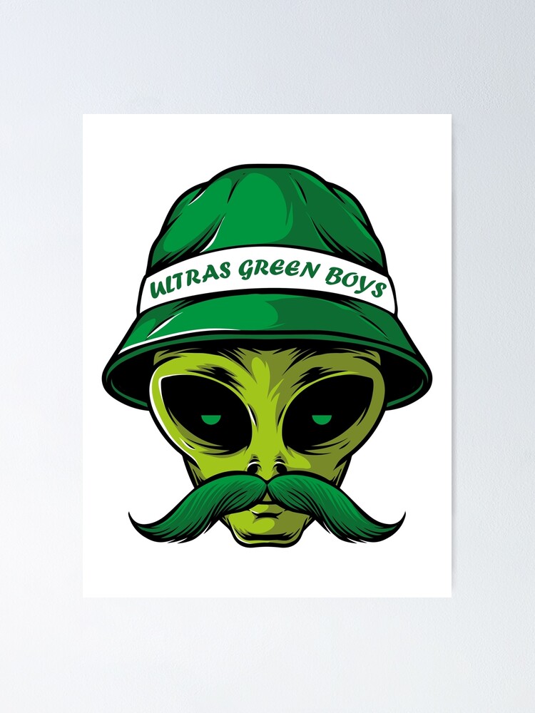 "Ultras Green Boys Raja Casablanca RCA Curva Sud" Poster for Sale by ...